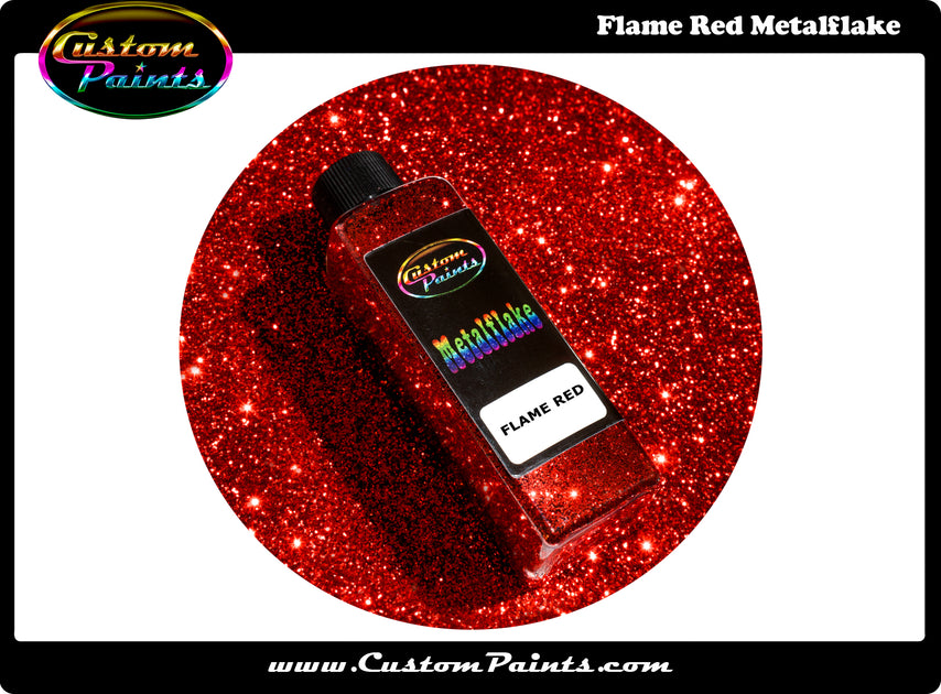 Metal Flake Flame Red - Custom effect Metal Flakes – Custom Paints Inc