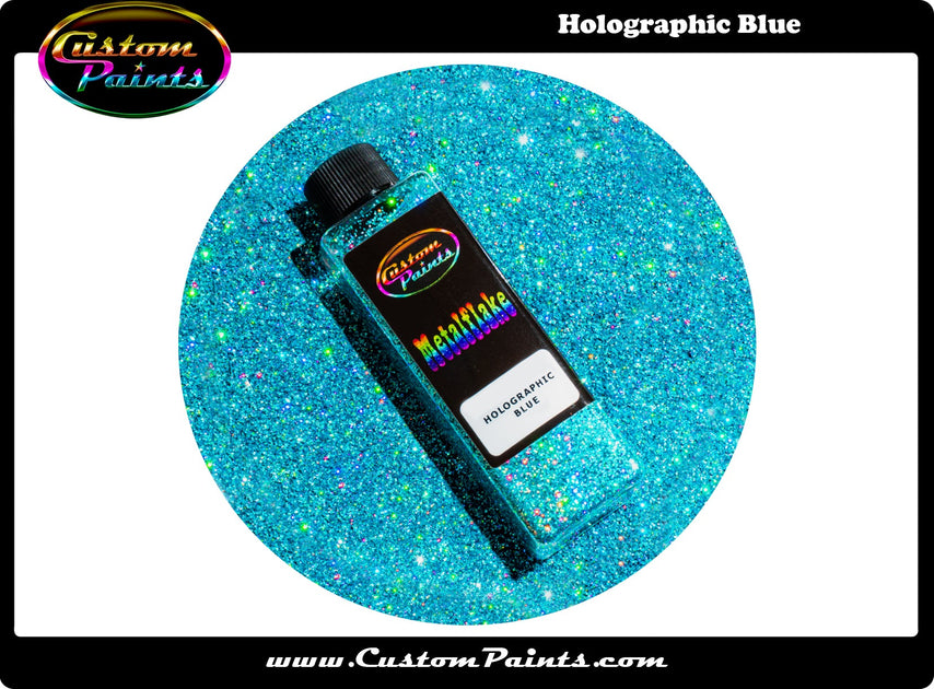 Holographic Metal Flake Blue - Chameleon Rainbow effect Metal Flake ...