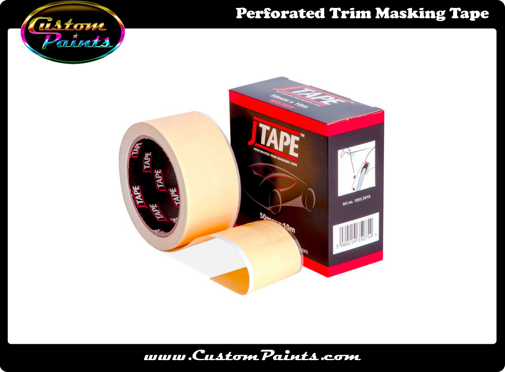 Tapes: JTape Perforated Trim Masking Tape – Custom Paints Inc