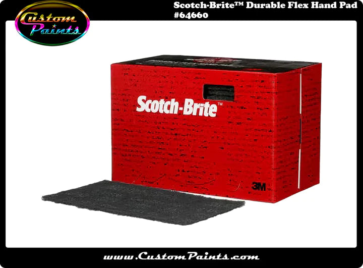 BOX - Scotch-Brite™ Grey Durable Flex Hand Pad #64660 – Custom Paints Inc