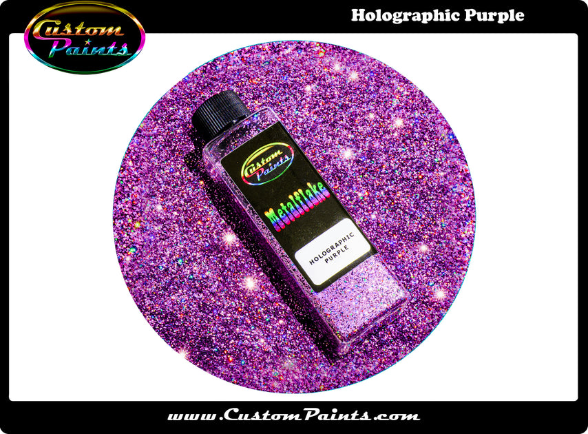 Holographic Metal Flake Purple - Chameleon Rainbow effect Metal Flake ...